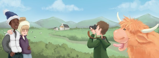The Kilted Coo – Artwork Preview – Rachel McGaw
